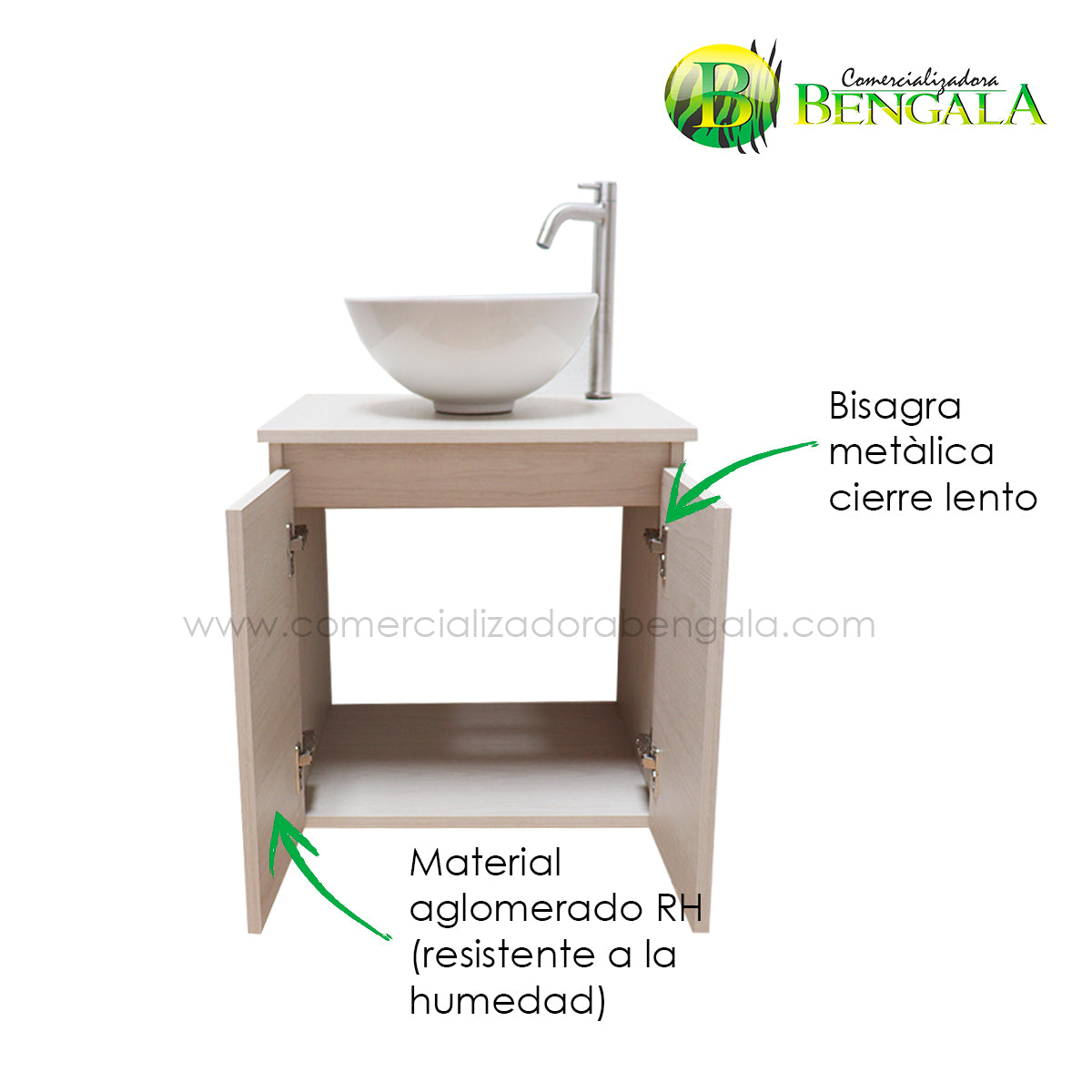 Combo mueble para baño CLASSIC Flotante 48x38 cm – COMERCIALIZADORA BENGALA